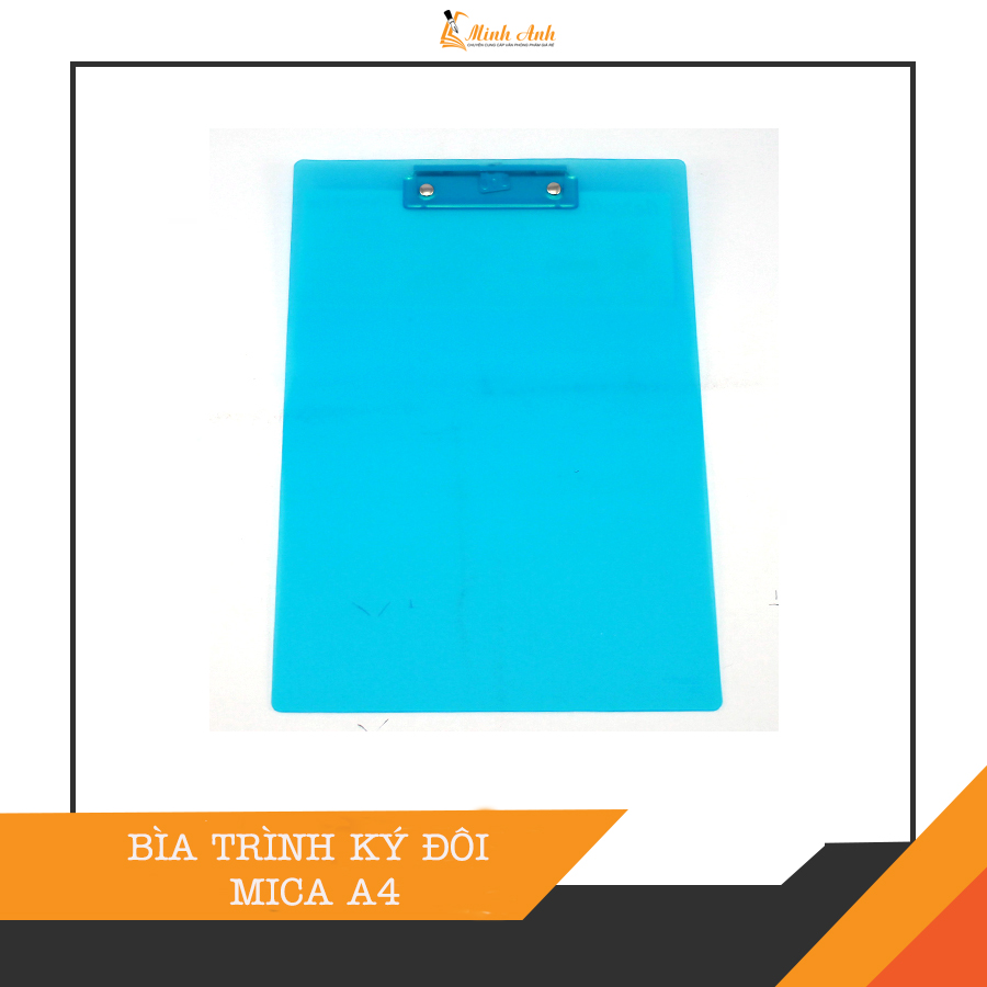Bìa trình ký đôi A4 mica | văn phòng phẩm giá rẻ tại Bình Thạnh ...