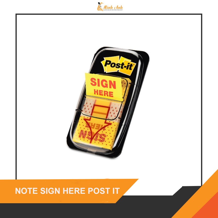 Giấy note Post-it 3M Sign here 680-9 | vppminhanh.vn