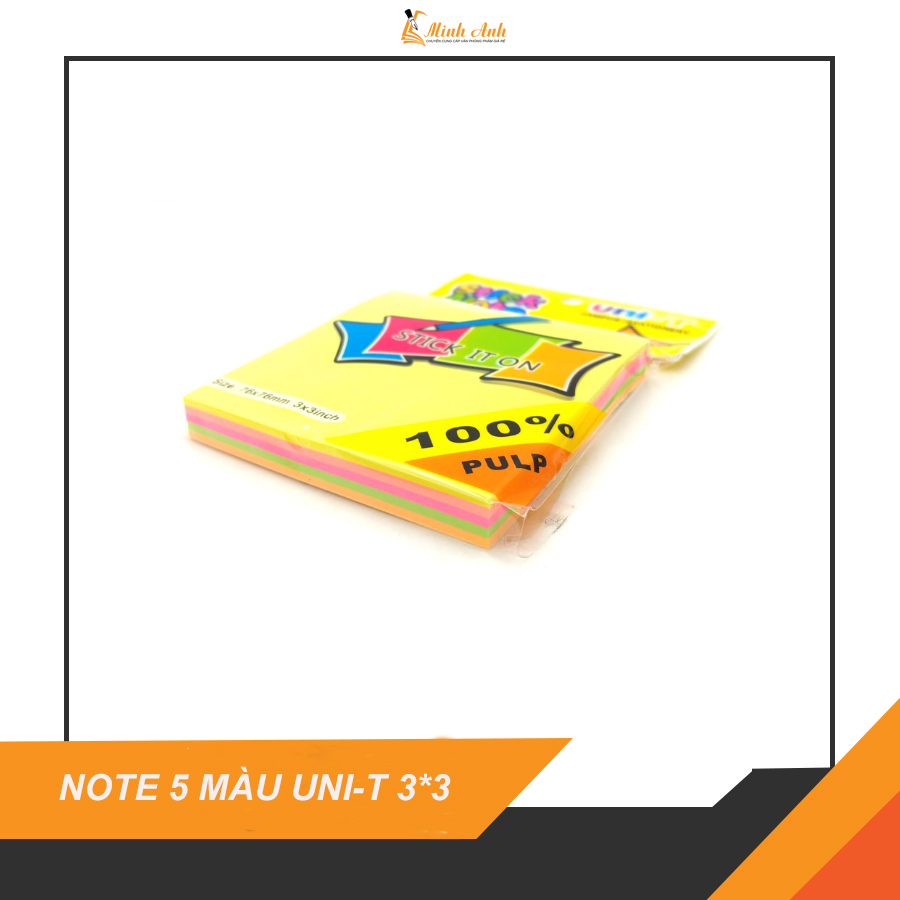 Giấy note 5 màu 3x3 uni - T giấy shi chú chất lượng giá tốt nhất tại ...